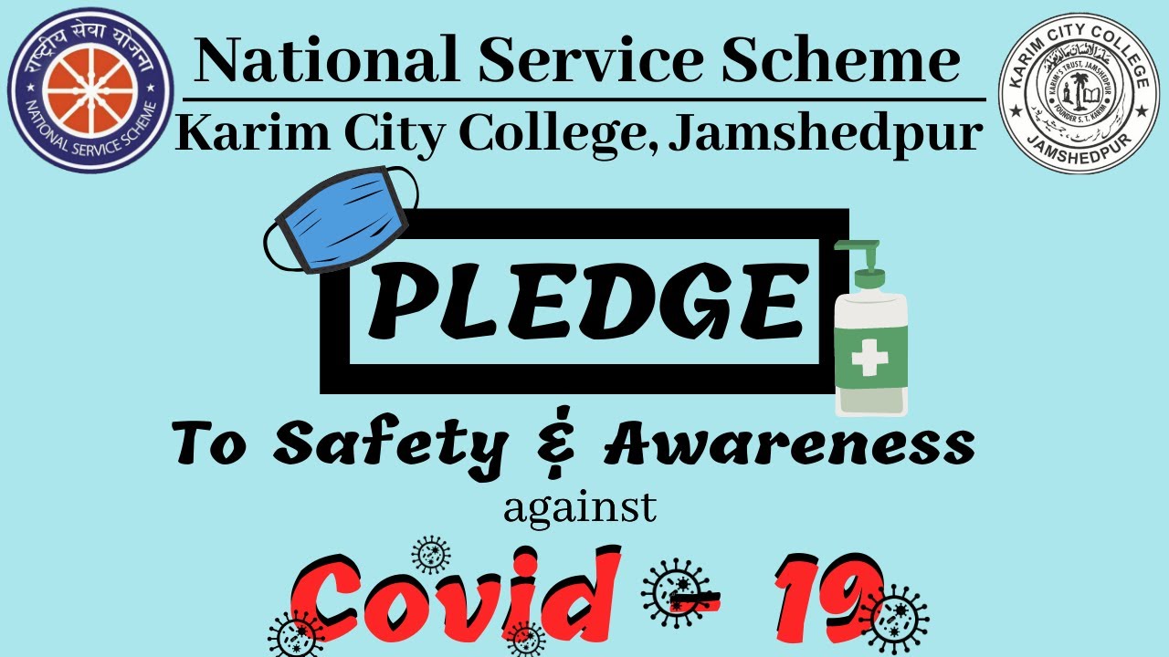 PLEDGE to be Safe and Aware against Covid-19|National Service Scheme ...