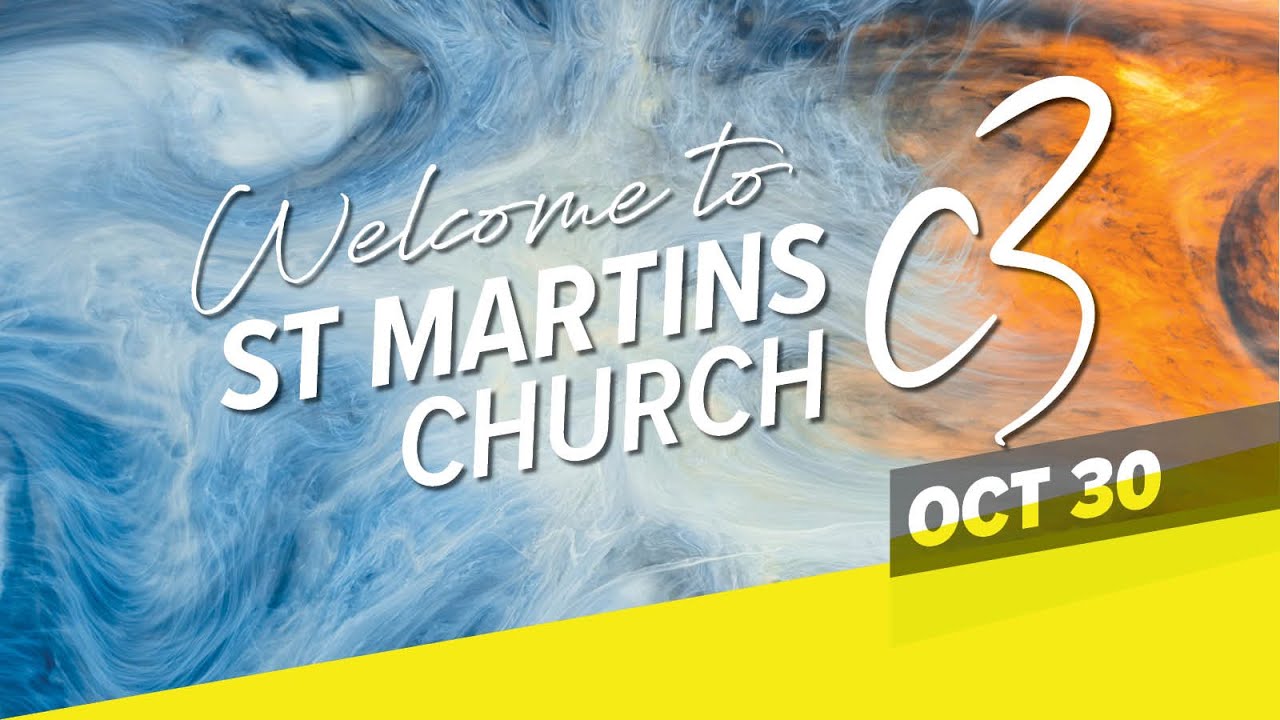 Sunday 30th October - St Martins C3 - Live stream - YouTube