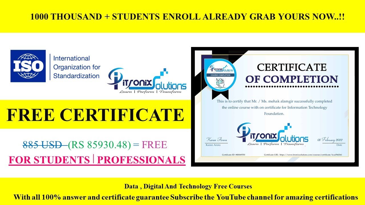 Information Technology Foundation | Itronix Solutions - YouTube