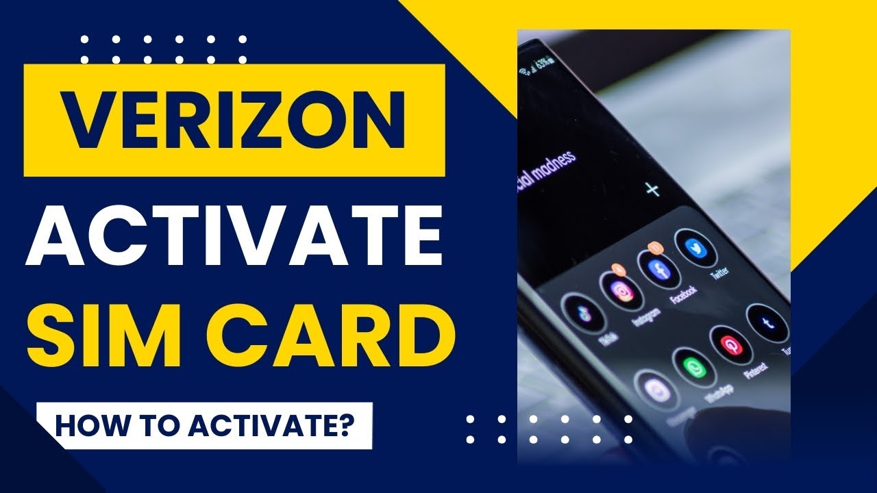 Verizon Activate Sim Card - How To Activate Verizon Sim Card ⏬👇 - YouTube