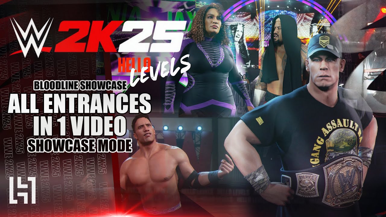 WWE 2K25 Showcase Mode Entrance - All Entrances From Bloodline Showcase ...