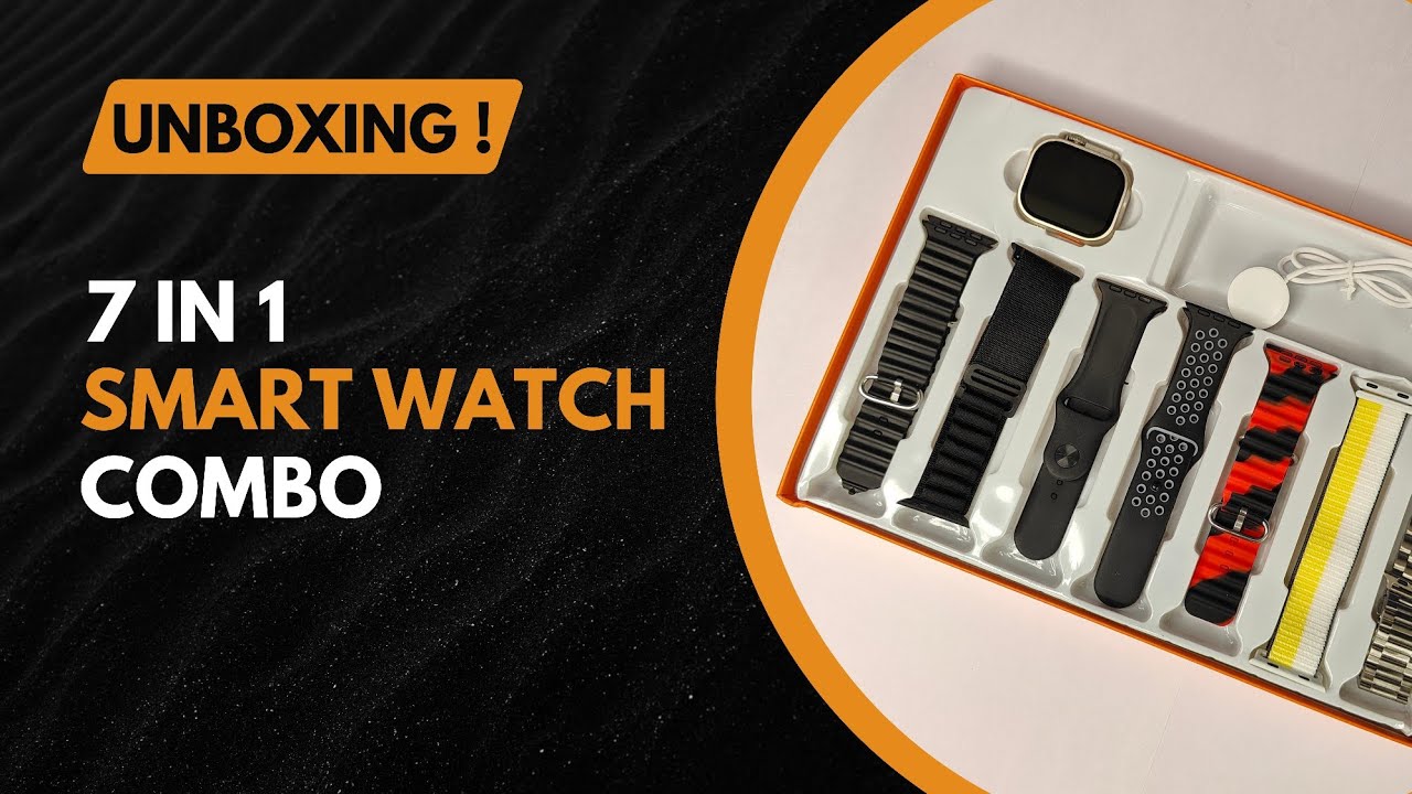 Unveiling the 7 IN 1 SMART WATCH COMBO: Watch as we reveal what's ...