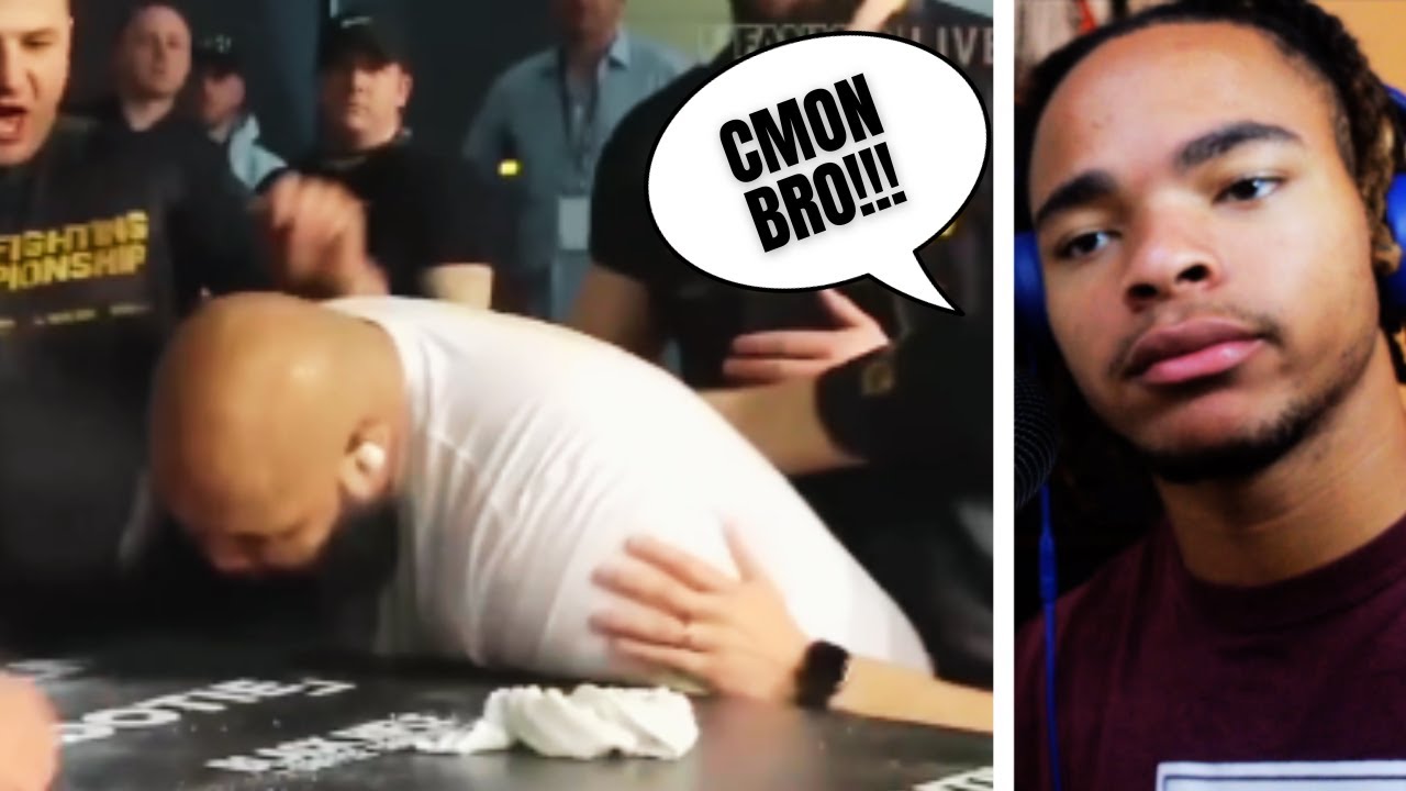 SLAP COMPETITION KNOCKOUTS *HE MADE BRO WIPE THE TABLE WITH IS BEARD ...