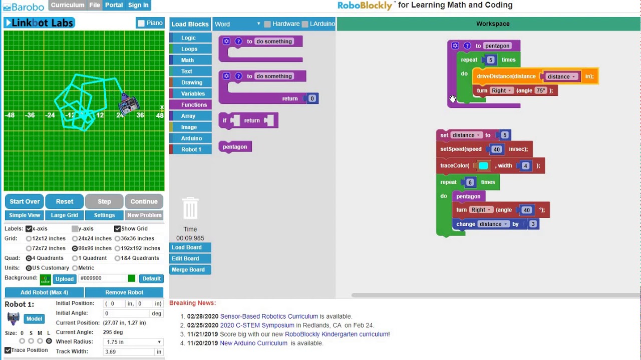 RoboBlockly - copyCat - YouTube