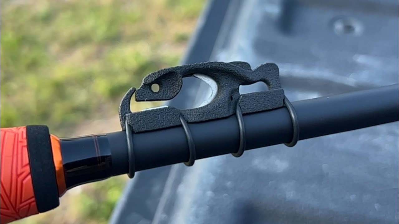 Fin man Fishing Rod Mounted Tool (Review) - YouTube