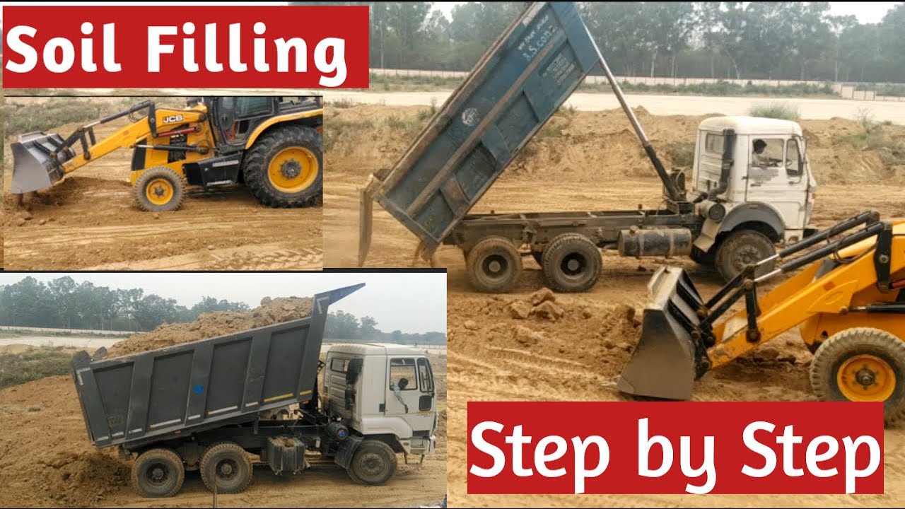 Soil Filling Step by Step II Earth Filling - YouTube