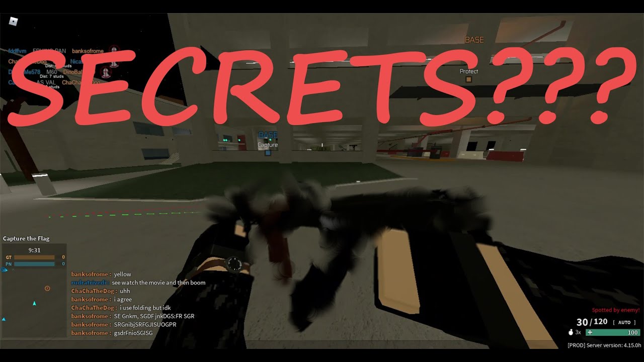SECRET OP GUN IN PHANTOM FORCES (SECRET WALL IN WAREHOUSE?) - YouTube
