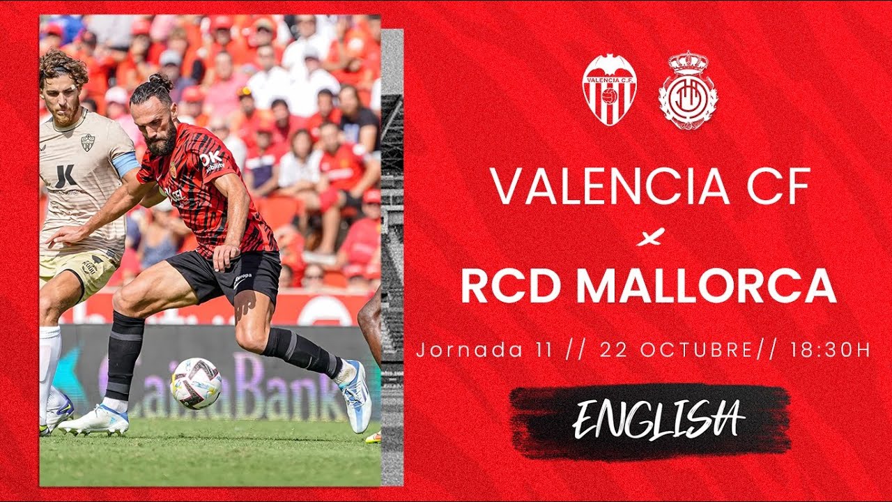 PLAY RED LIVE 🔴 VALENCIA CF vs RCD MALLORCA J. 11 22-23 (ENGLISH) | RCD Mallorca - YouTube