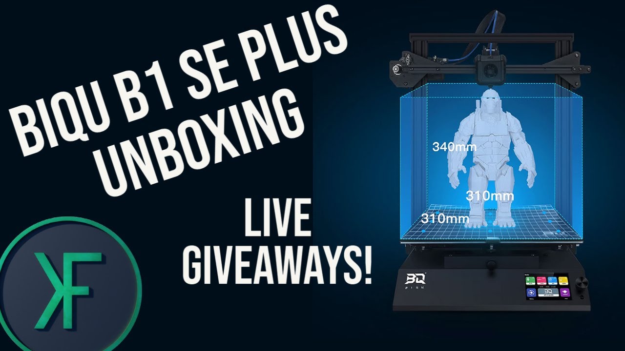 BIQU B1 SE Plus 3D Printer Live Unboxing and Test Print - YouTube