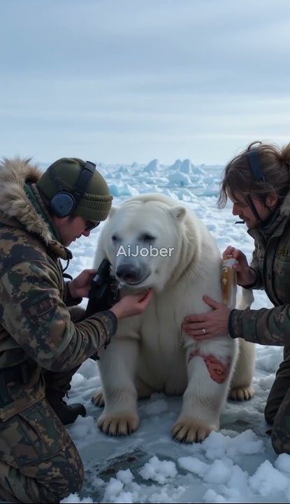 The Wounded Polar Bear: A Heartwarming Rescue in the Frozen Wilderness - YouTube