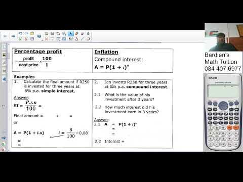 Gr 9 Financial Math's L1(P1) WS 3A (Calculating Simple Interest ...
