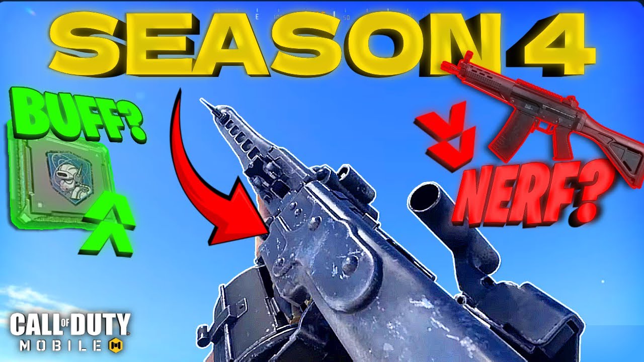 All Buffs And Nerfs Coming To Cod Mobile Season 4 + New collab & Gun ...