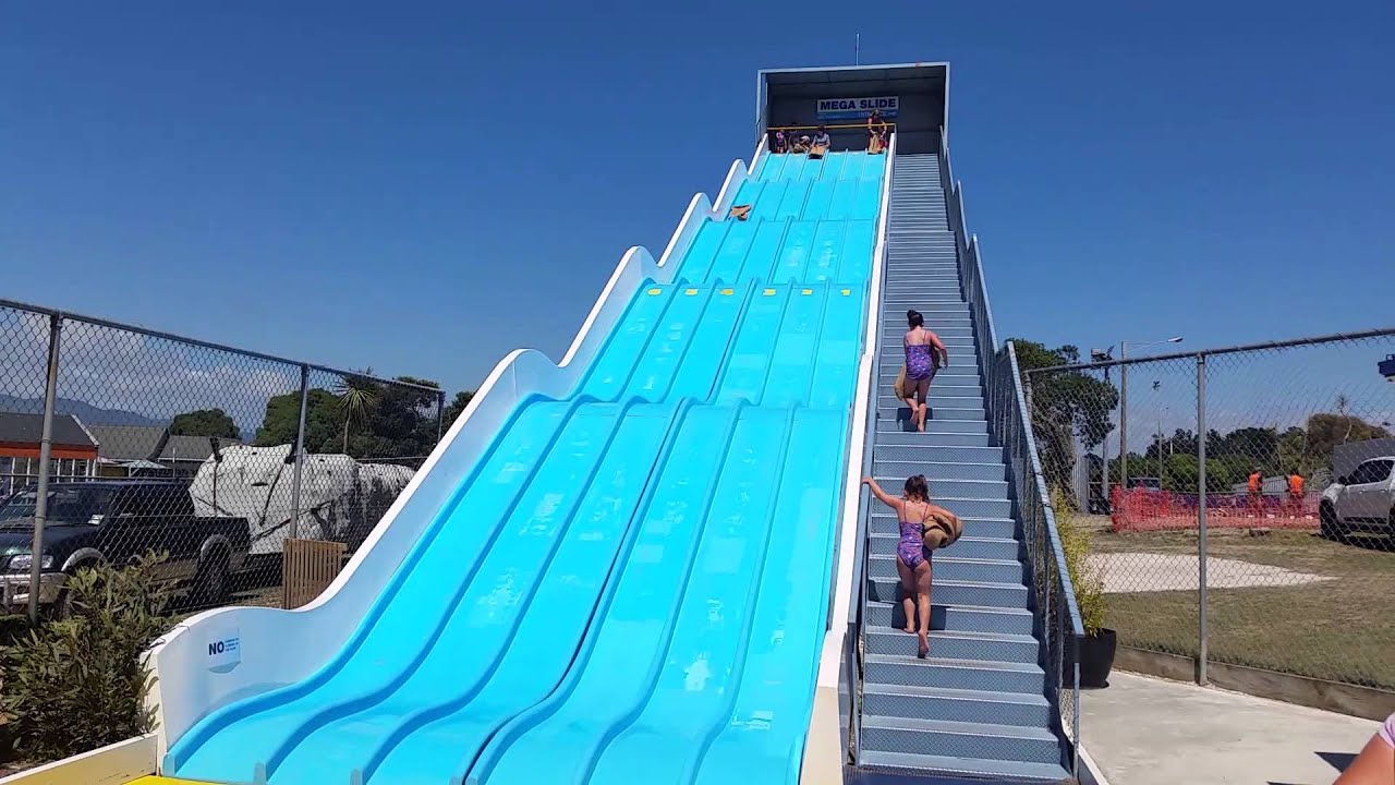 Sack slide in Nelson NZ! - YouTube