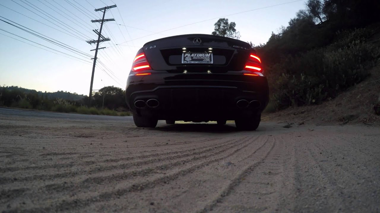 Modded C63 AMG P31 - Revs (rear view) - YouTube