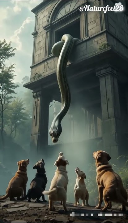 Dog Vs Python fight in front of the Jungle #animallife #animals # ...