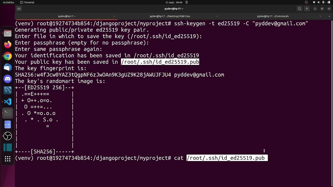 générer une clé ssh ?? github clé ssh - YouTube
