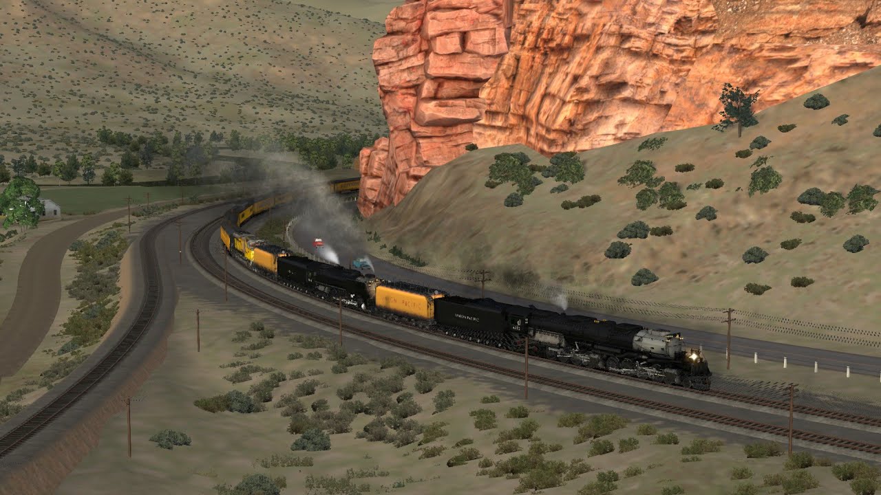 RailWorks train simulator - UP Big Boy and Challenger - YouTube