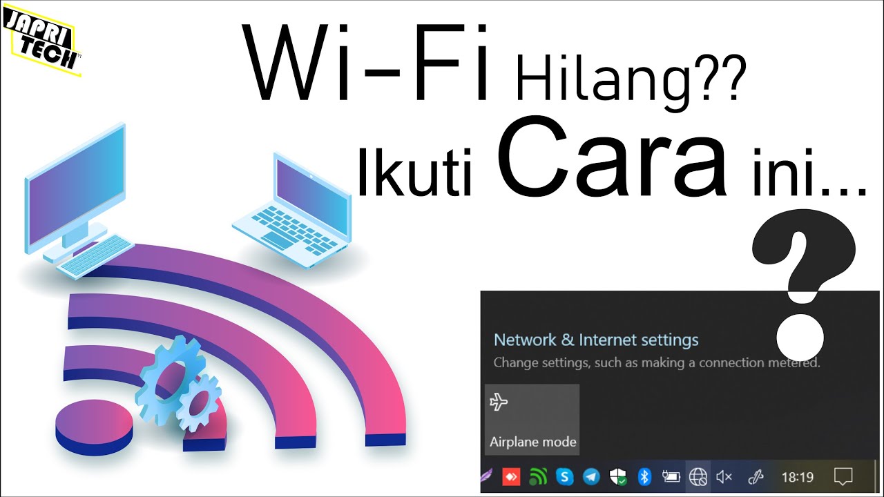 Mengatasi Wifi Hilang Di Windows 10 Youtube