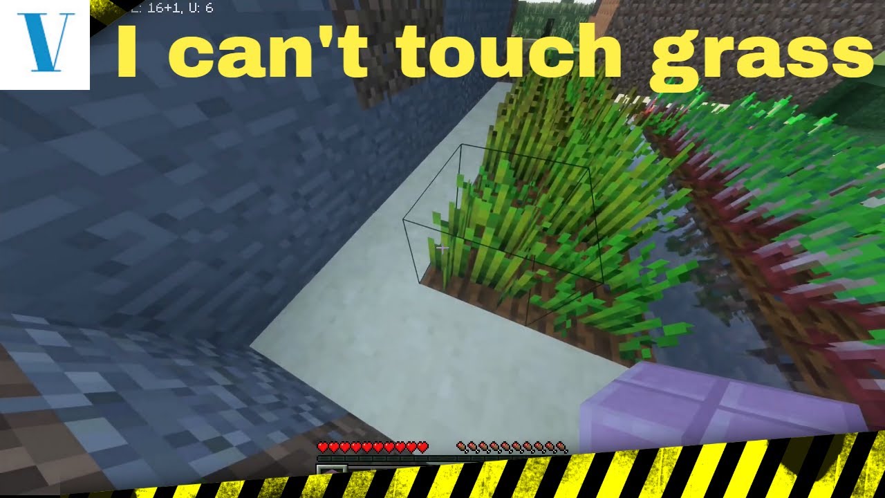Minecraft but the video ends if i touch grass - YouTube