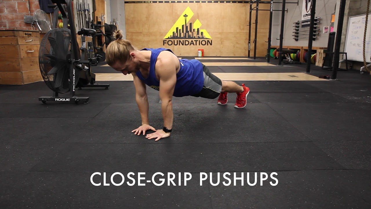 Close-Grip Pushups - YouTube