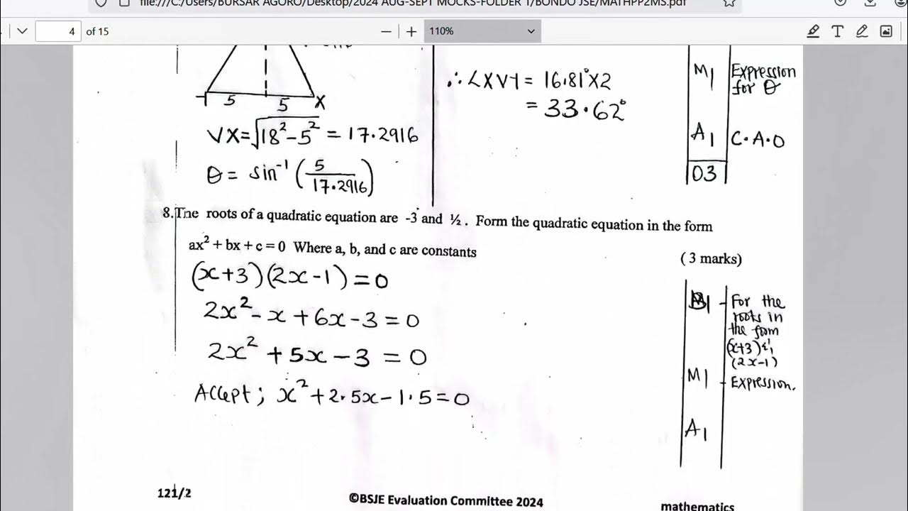 maths paper 2 kcse 2024 prediction reloaded - YouTube
