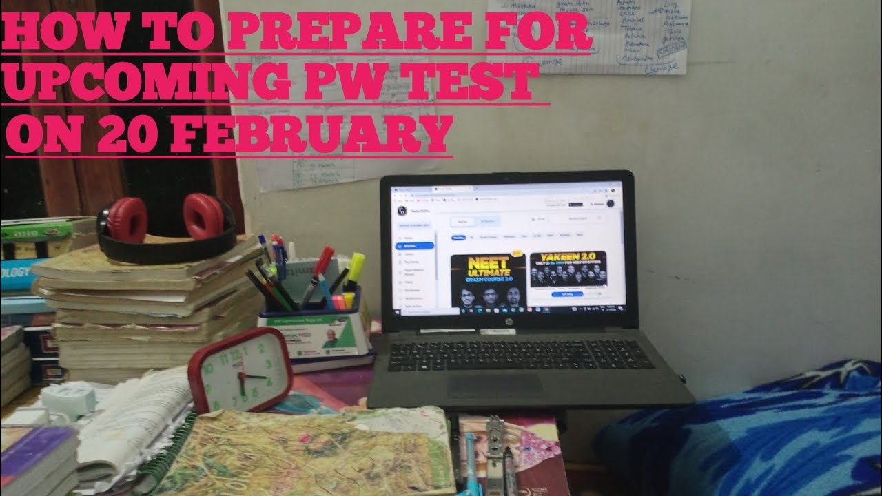 HOW TO PREPARE FOR UPCOMING PW TEST AND HOW TO COVER BACKLOG - YouTube