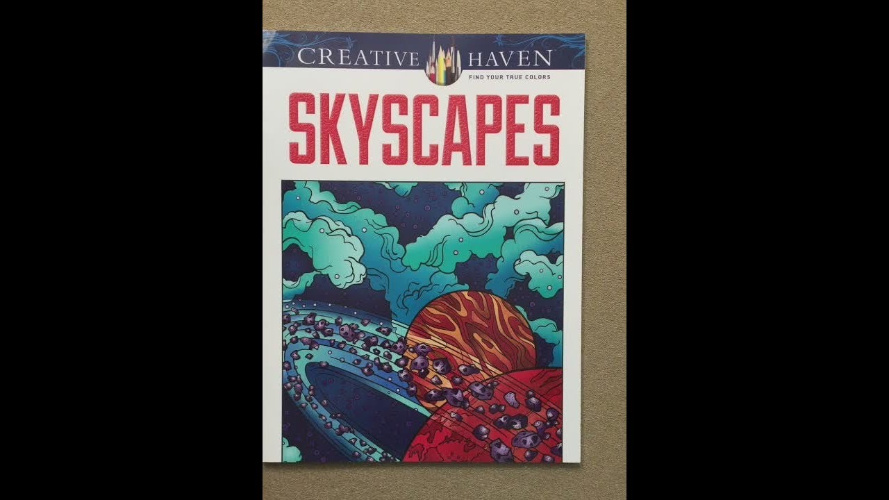 Skyscapes - Creative Haven flip through - YouTube