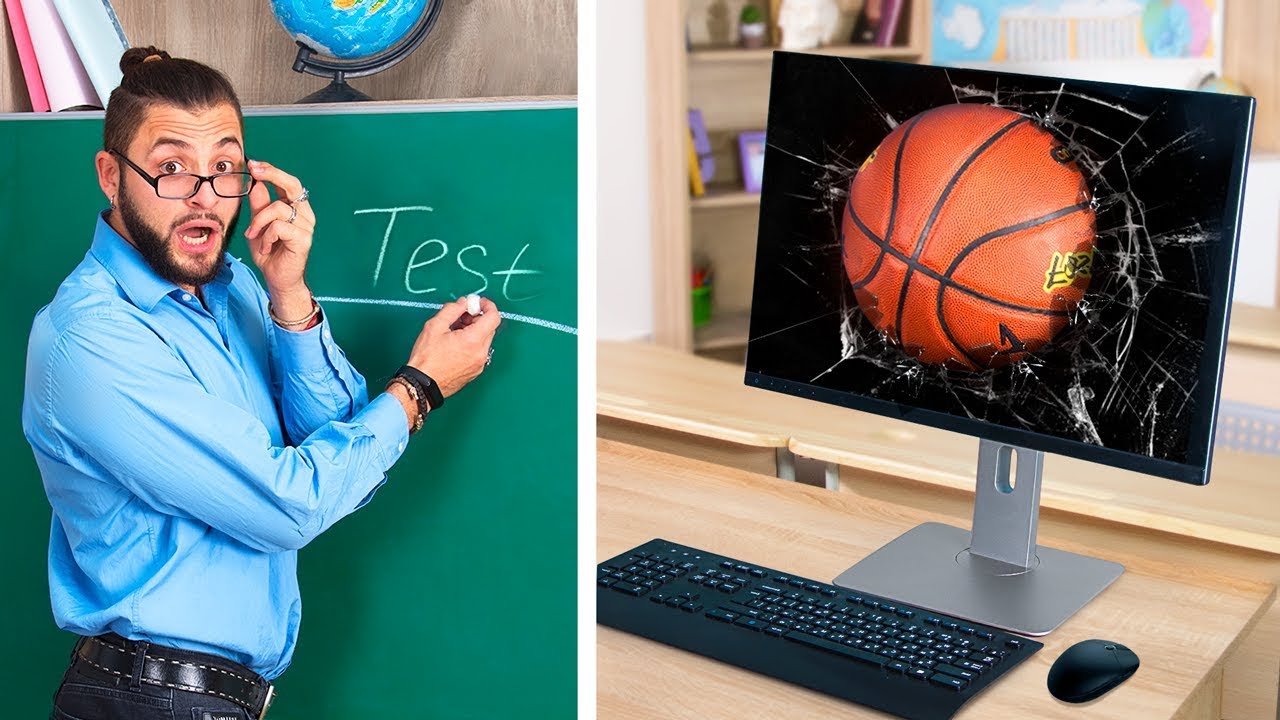 18 Funny School Pranks / Prank Wars! - YouTube