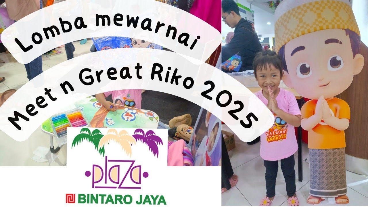 Lomba Mewarnai dan Meet n Great Riko The Series #aleshavlog #fyp # ...