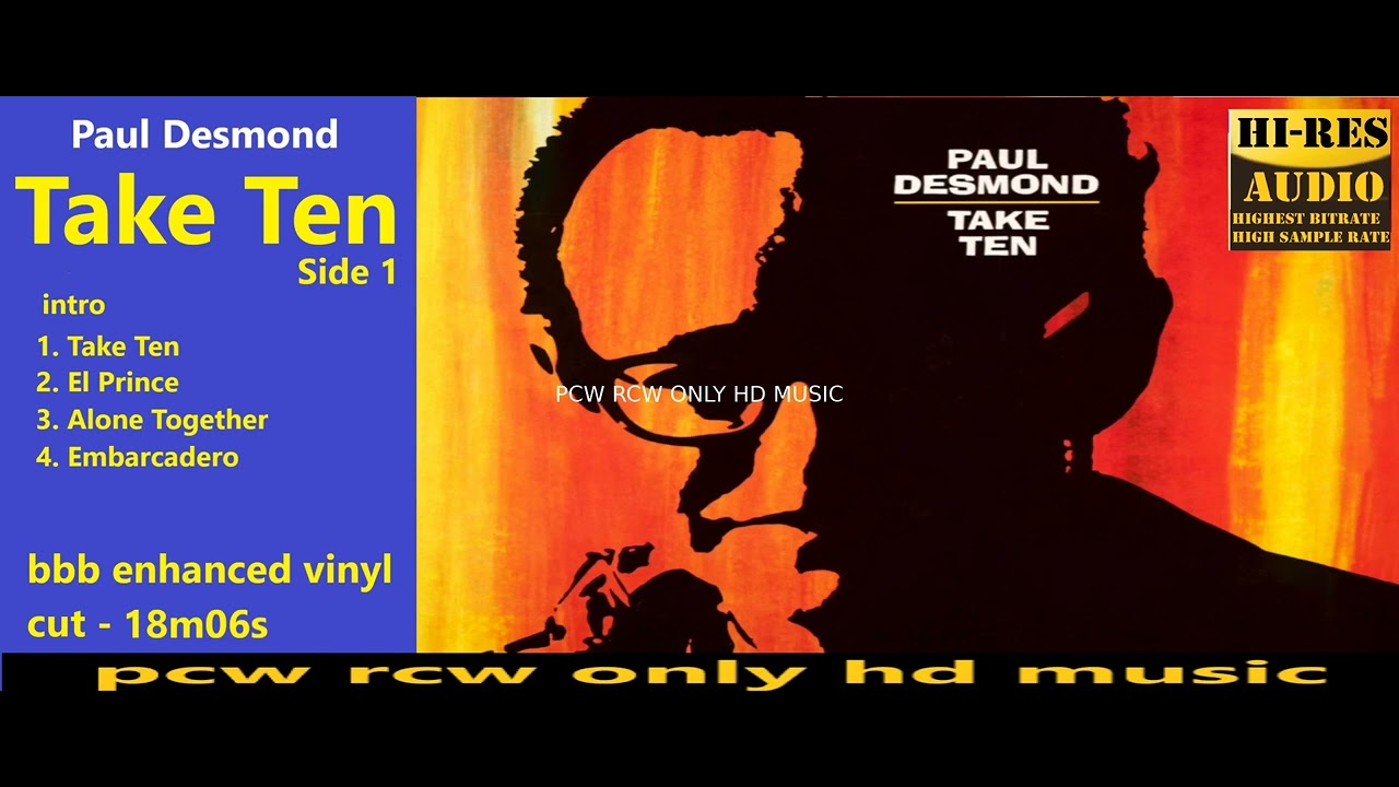 Paul Desmond - Take Ten side 1 -epic enhanced mastered wood vinyl cut ...