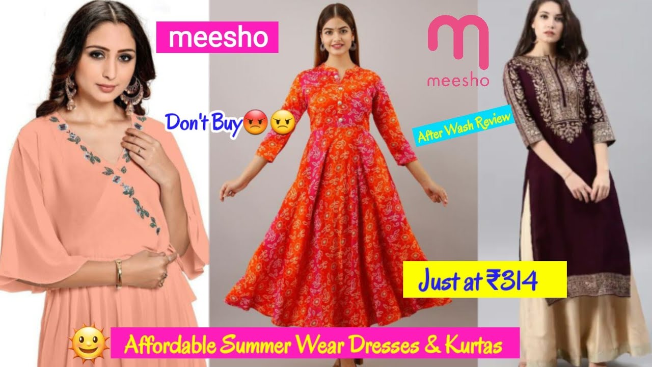 🥰MEESHO 🌞Summer Wear Haul🥰|Dresses Kurtas& more🥰|Meesho Affordable ...