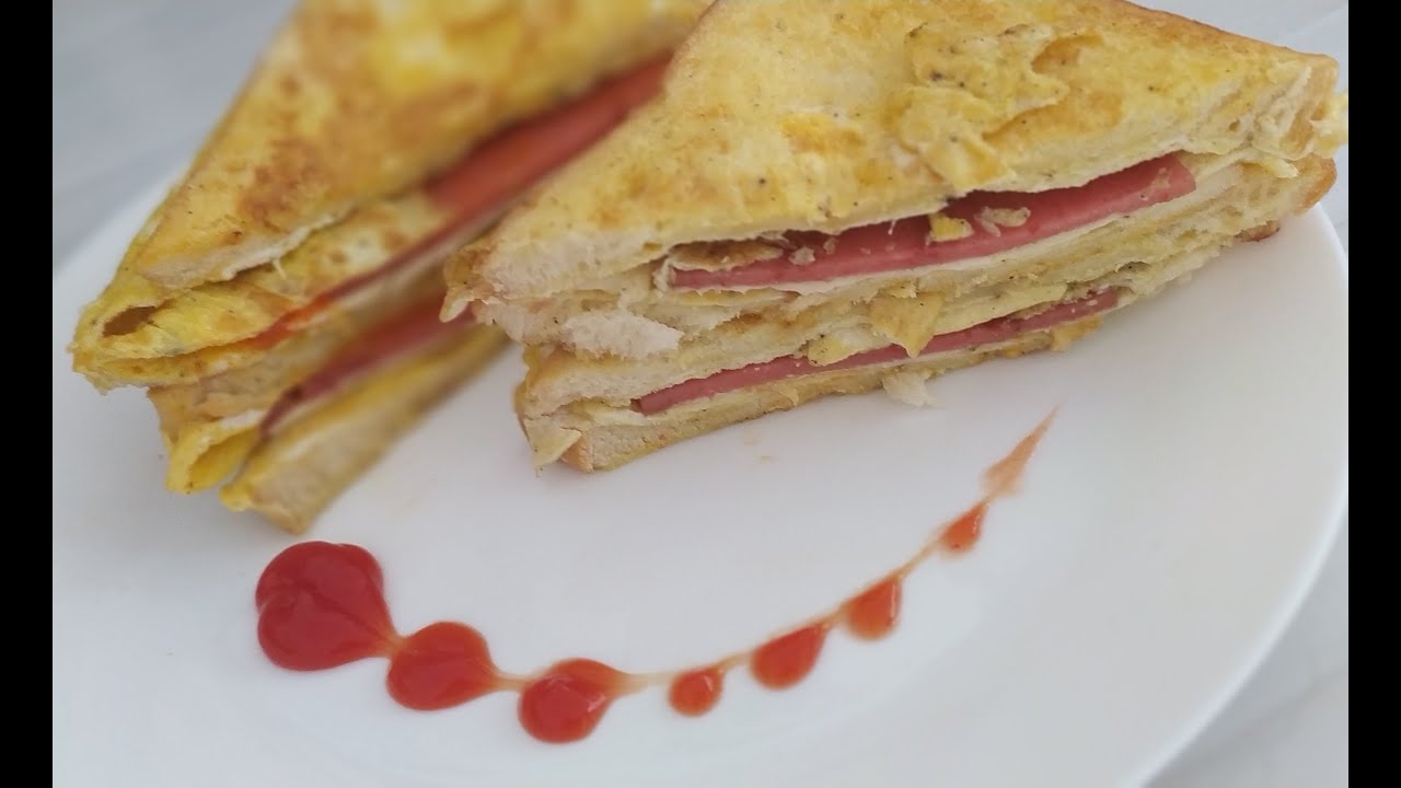 French Toast Omelet Sandwich #QuickAndEasyBreakFastRecipe # ...