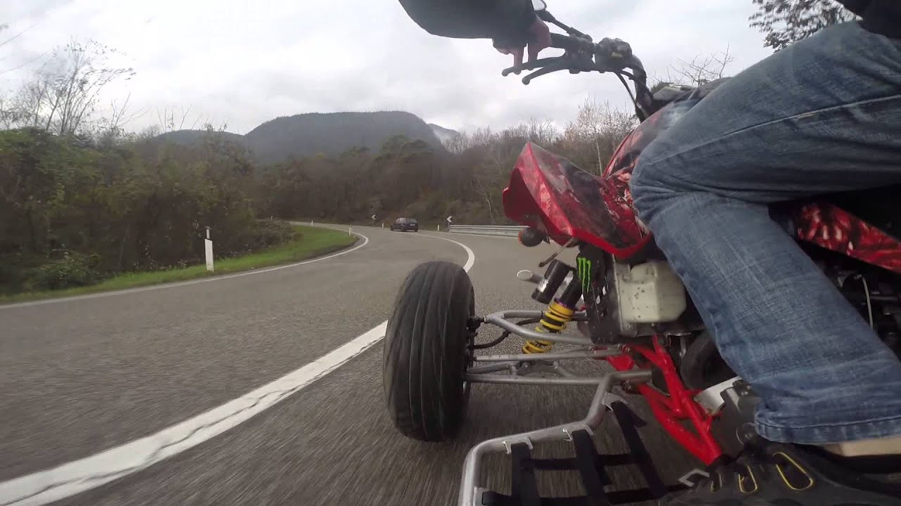 Quad Racing Drift on street - YouTube