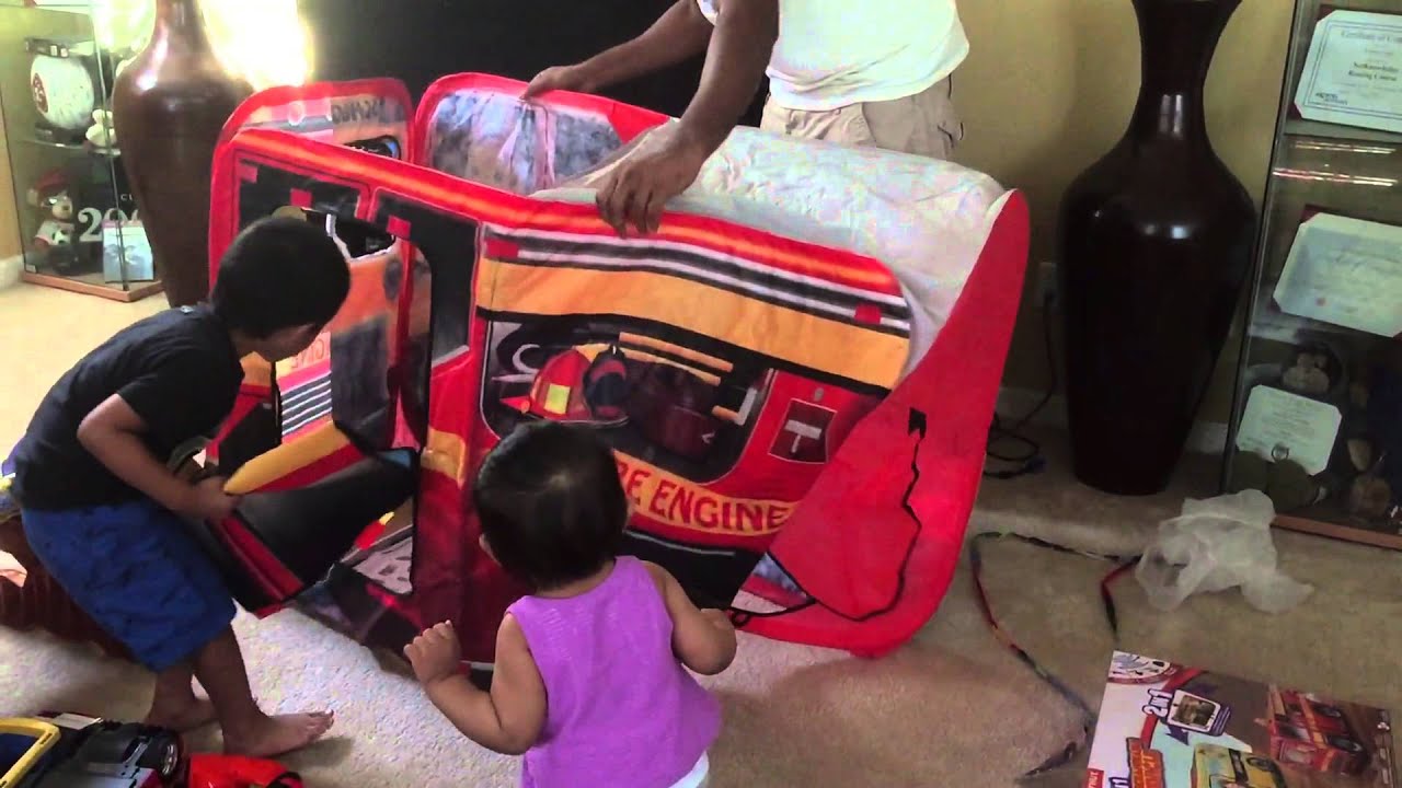 Unboxing Playhut 2-in-1 School Bus and Fire Engine - YouTube