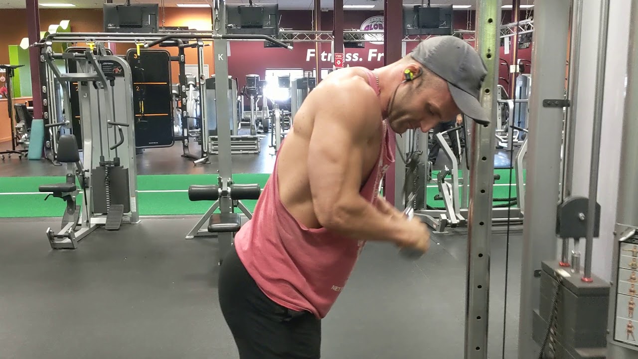 Triceps looking nice and juicy - tricep extensions - YouTube