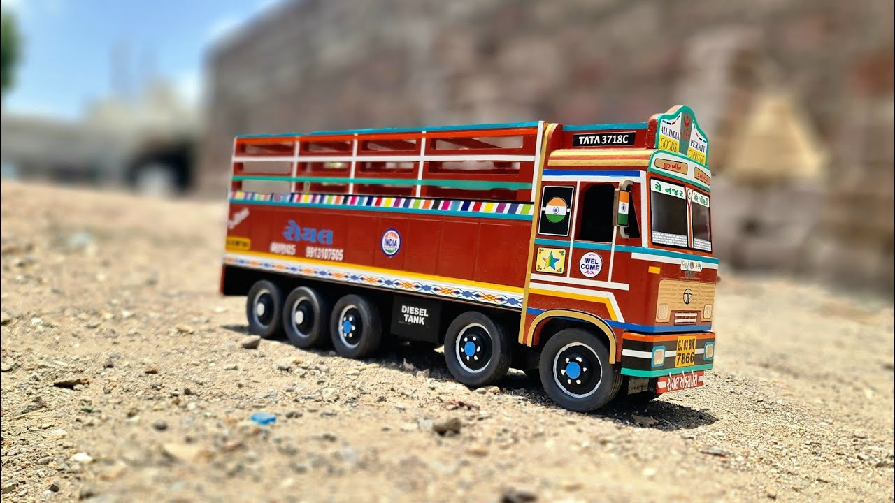 Tata Truck Miniature Making | Tata 3718 Body Truck Miniature Model ...