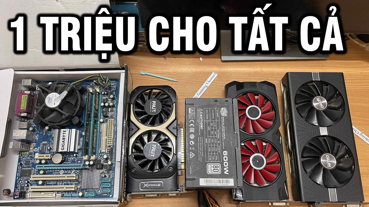 Mua mớ card Rx và Pc giá 1tr triệu kiểu hên xui và cái kết - YouTube