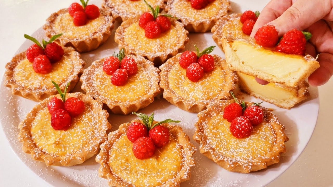 Tartlets. Tart recipe. Dessert - YouTube