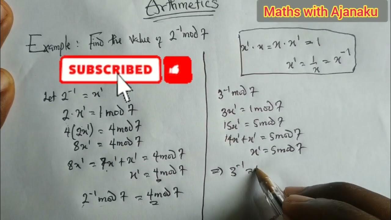Inverse of Modular Arithmetic - YouTube
