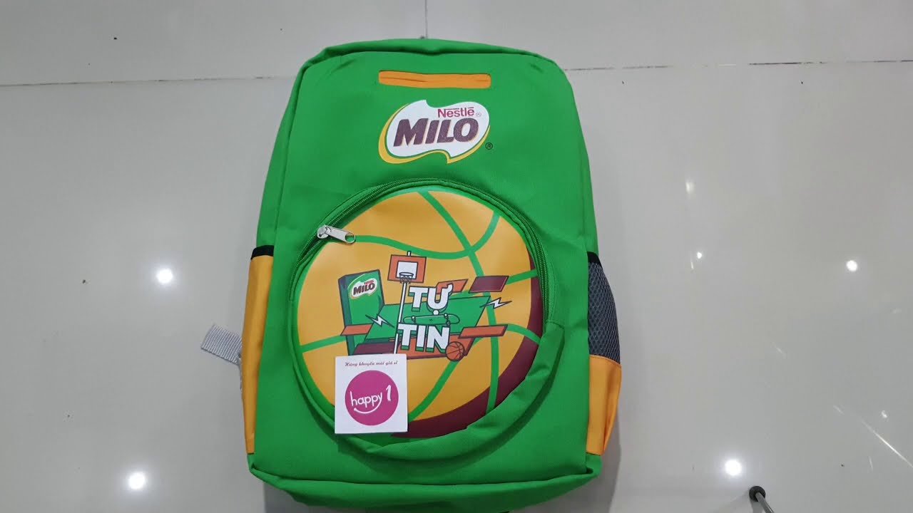 Balo Milo - Ba lô hàng khuyến mãi được tặng từ sữa Milo giá rẻ 45.000đ ...