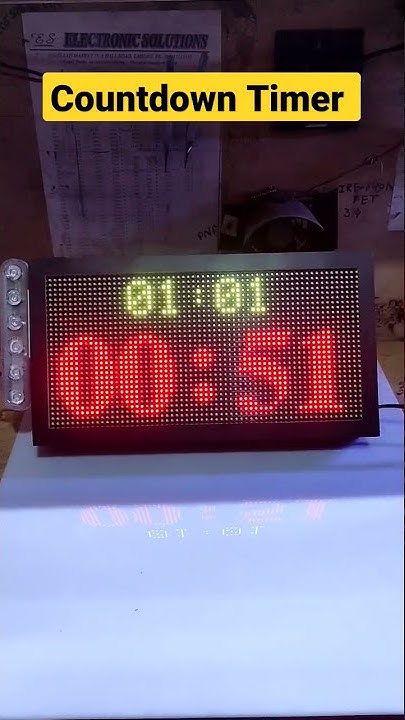 Countdown Timer using Arduino and 64x32 Matrix LED RGB P5 Display - YouTube