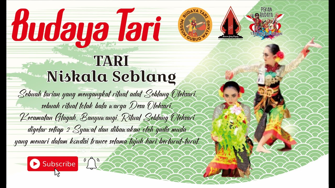 TARI NISKALA SEBLANG || BANYUWANGI, EAST JAVA, Indonesia #tarikreasi ...