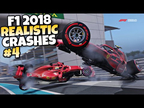 F1 2018 REALISTIC CRASHES #4