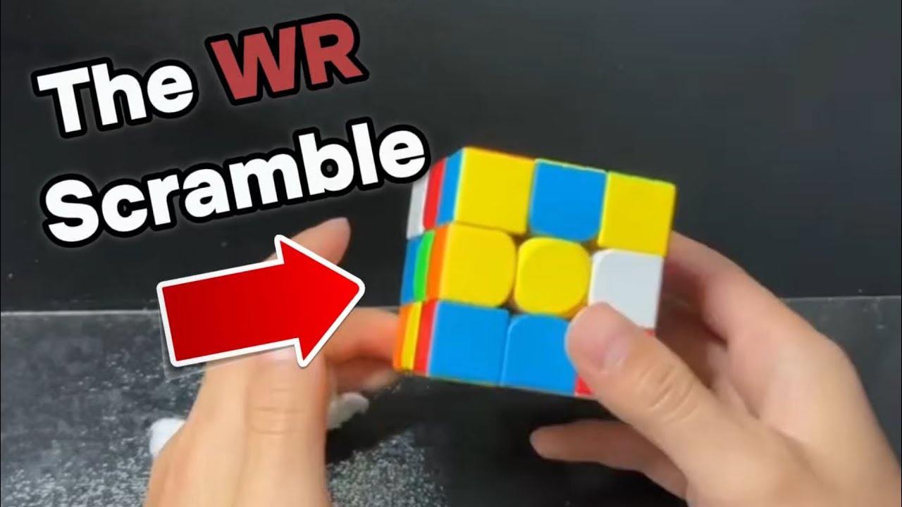 WORLD RECORD YihengWang’s 3.08 3x3 scramble Recontruction - YouTube