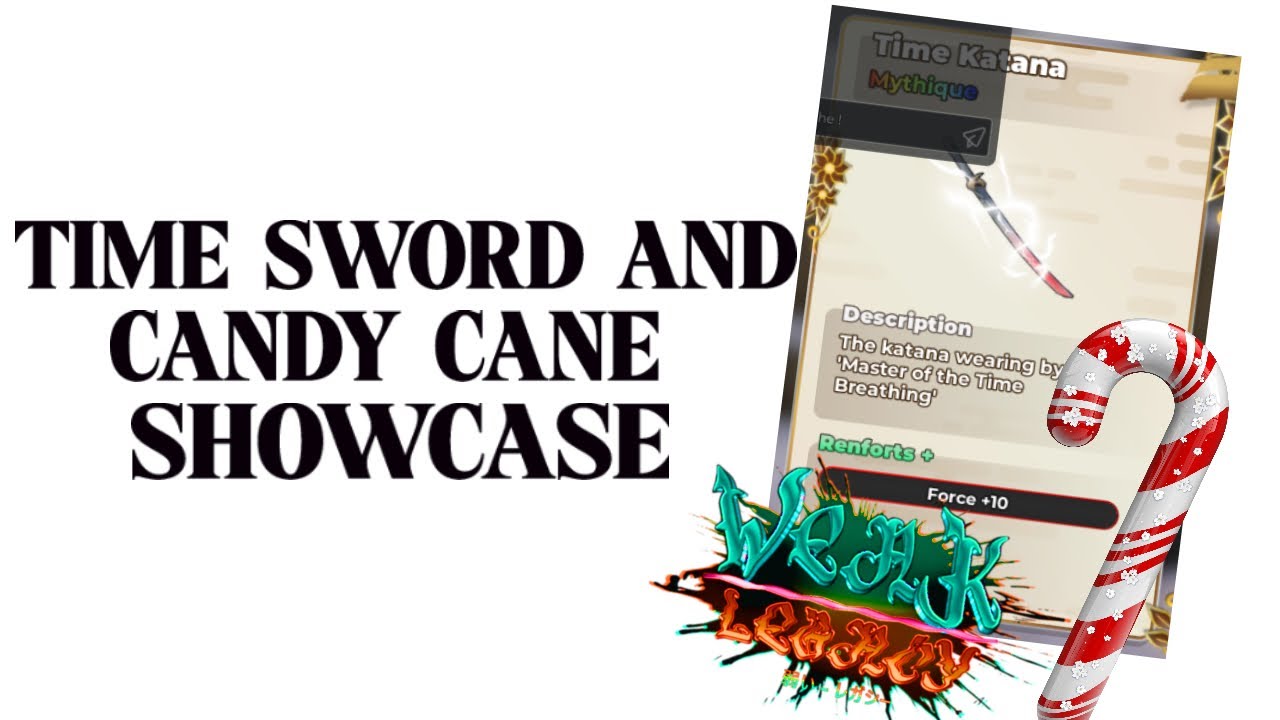New TIME SWORD And CANDY CANE Showcase | Christmas Event Weak Legacy 2 ...