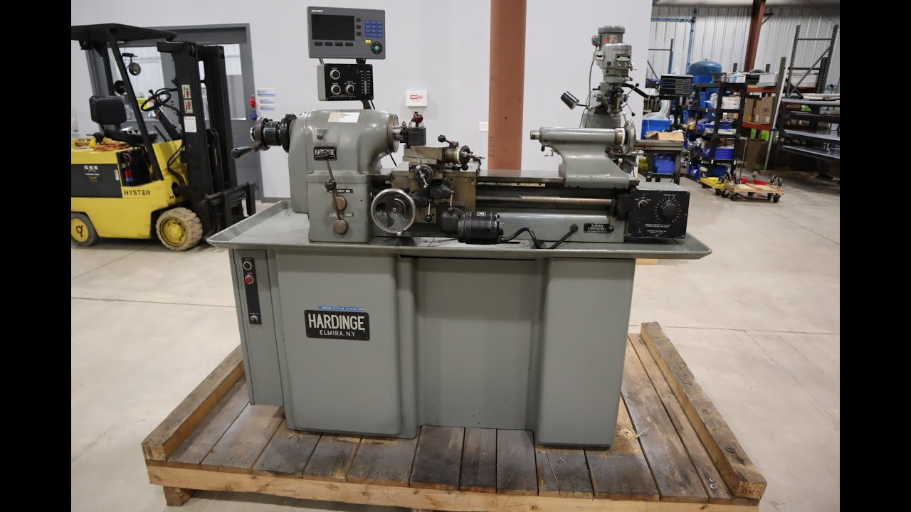 Hardinge HLV-TFB Turning/Facing/Boring Lathe with DRO, Tool Post and ...
