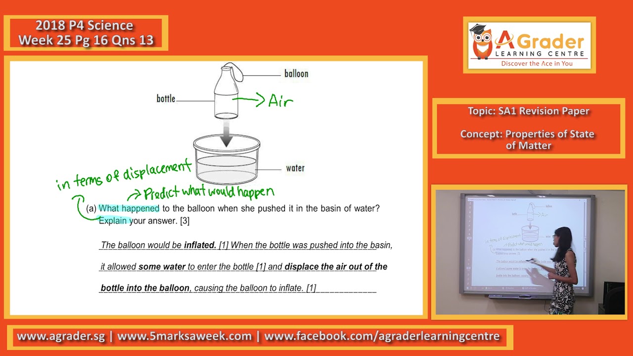 2018 - P4 Science - Week 25 - SA1 Revision Paper (Properties of State ...
