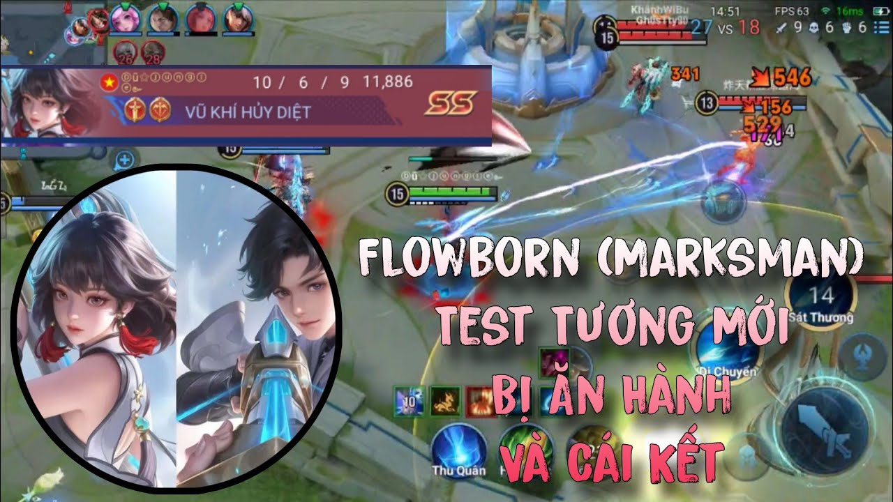 Honor Of Kings | Flowborn (Marksman) Test Tương Mới Bị Ăn Hành Và Cái ...