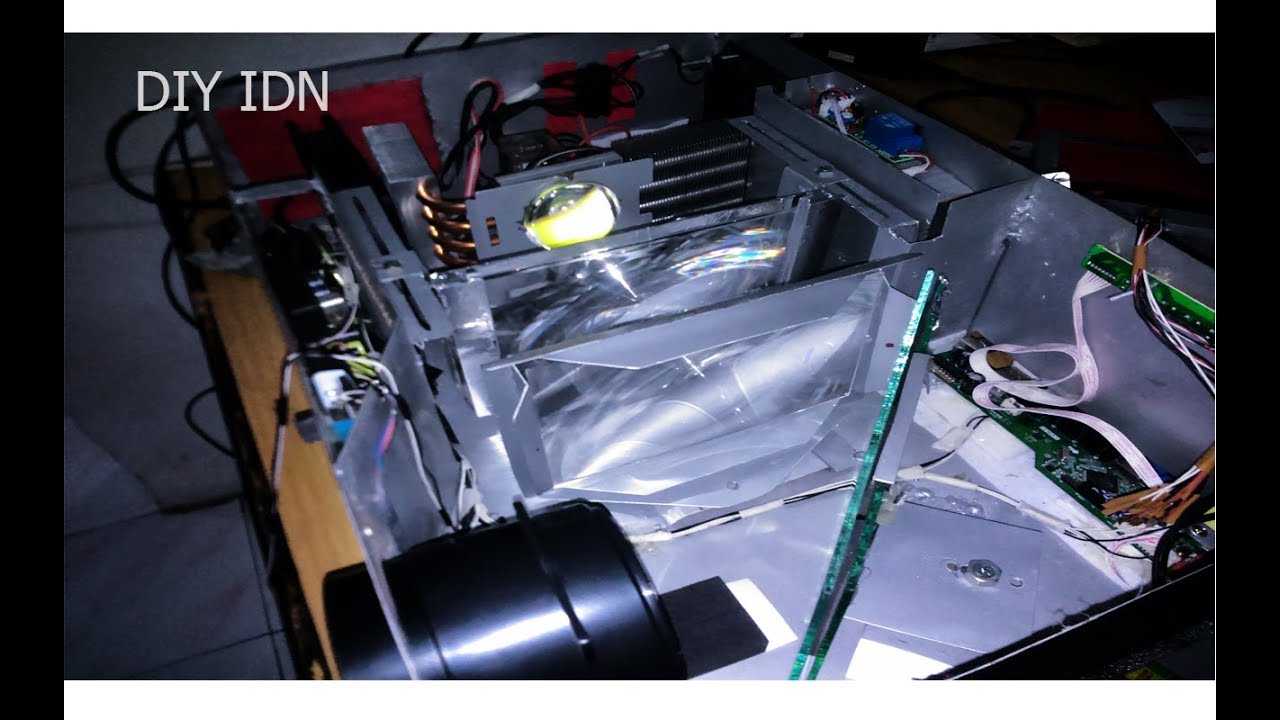 DIY proyektor | projector IPS LCD & 200w LED part 3 - YouTube