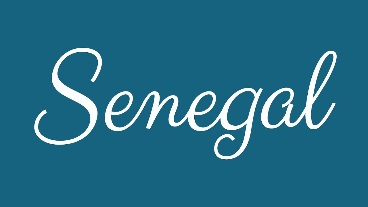 Learn how to Sign the Name Senegal Stylishly in Cursive Writing - YouTube